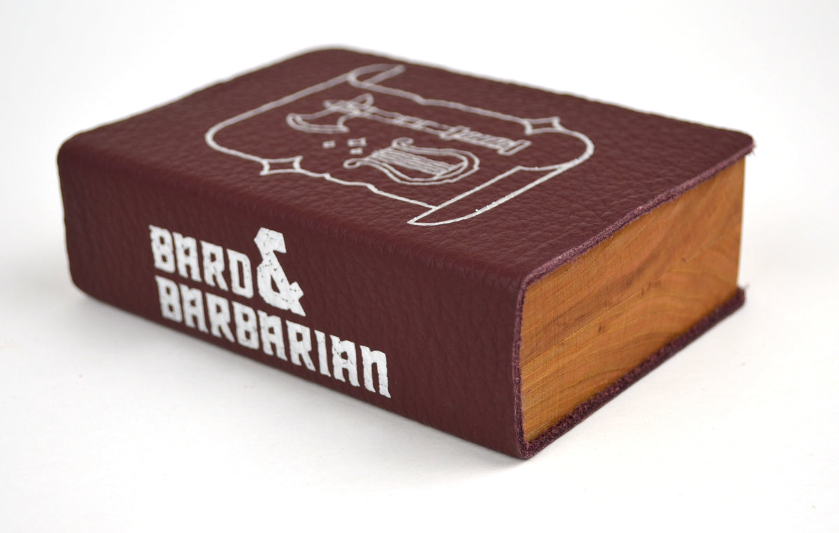 Dice Spellbook by Elderwood Academy- Crimson/Silver – Bard and Barbarian